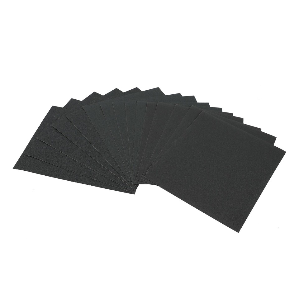 9x11" SANDING SHEETS Wet/Dry Silicon Carbide Sandpaper Grits 80-7000 ...