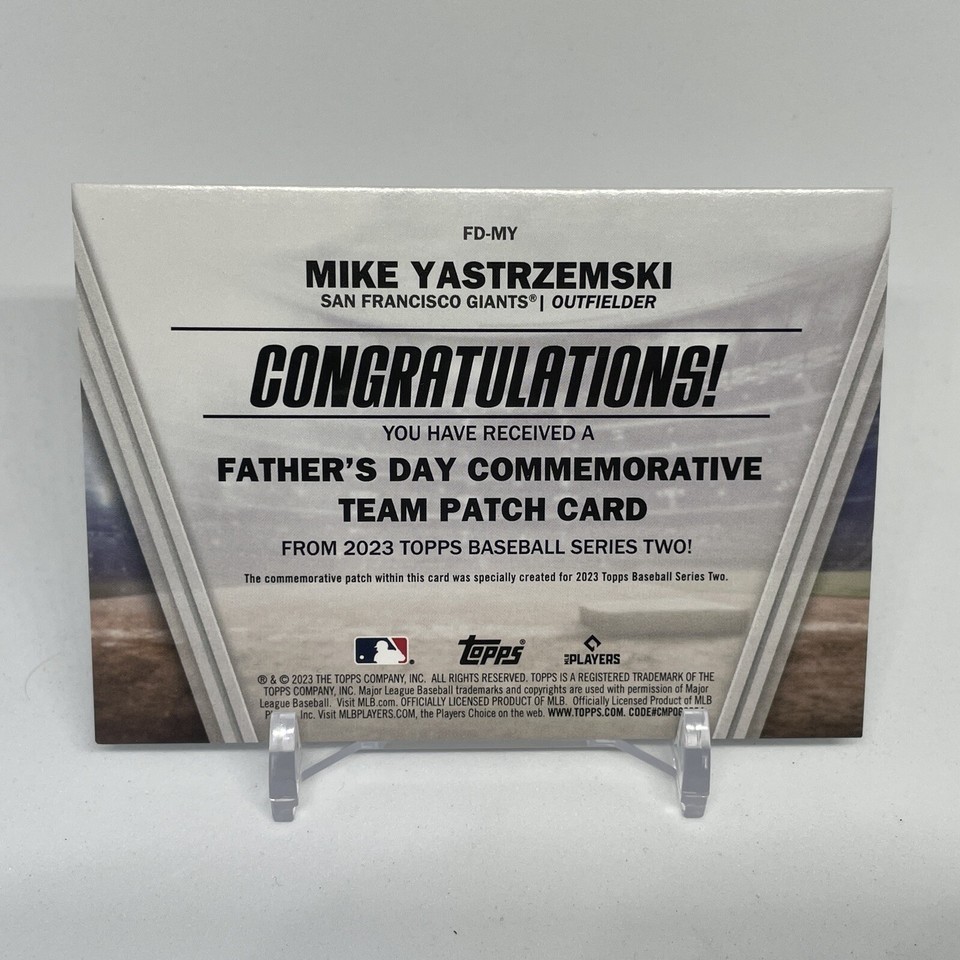 2023 Topps Series 2 - Father's Day Commemorative Team Patches #FD-MY ...