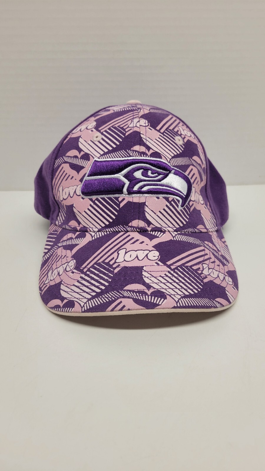 Seattle Seahawks Purple Love & Hearts Womens Adjustable Hat Cap ...