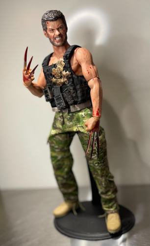1:6 Custom DOOMSDAY Wolverine 12" Figure w/ Stand, Vest Logan Head ...