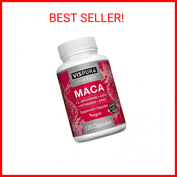 Maca Root Capsules 5000 mg + L-Arginine, Vitamins B6 + B12, OPC & Zinc ...