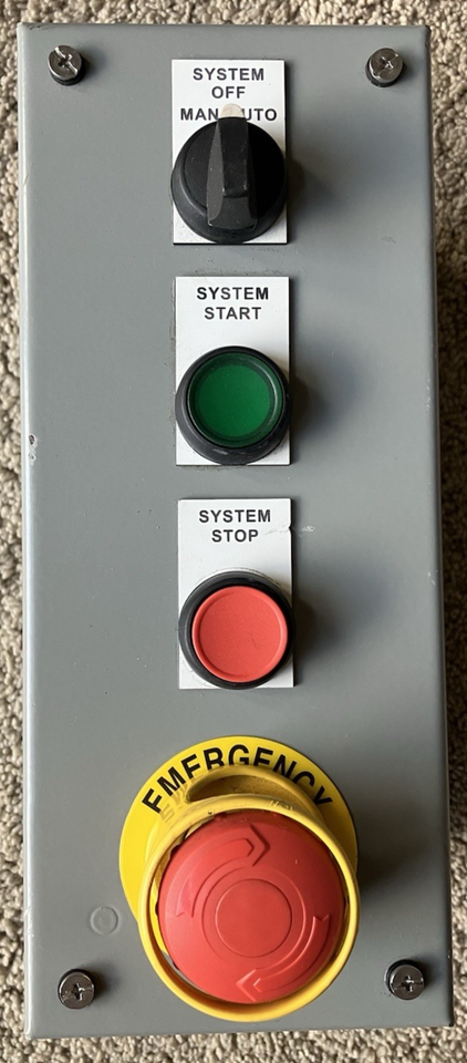 Allen Bradley 4 Hole Enclosure Run Jog Stop Estop SCE | eBay