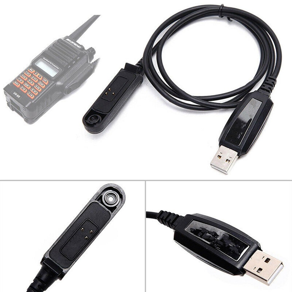 Programming USB Cable Date Cord With Driver CD For Baofeng UV9R Walkie Talkie | eBay