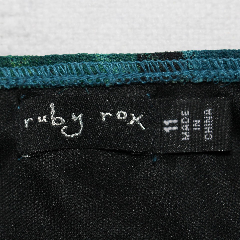 Ruby Rox Turquoise Adjustable Spaghetti Strap Juniors Size 11 Dress ...