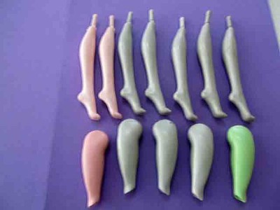 Large Lot (12) Monster High LEGS Parts Replacement Repair Customs Many ...