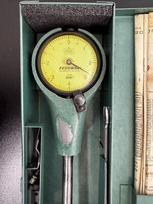 VINTAGE Federal Dial Bore Gage Dial Indicator 1201P-1-R2 .750 - 1.250 ...
