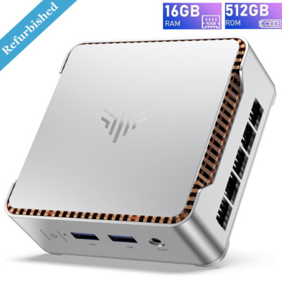NiPoGi E2 Mini PC Intel 12th N150 16GB DDR4 512GB M.2 SSD 5G WIFI BT ...