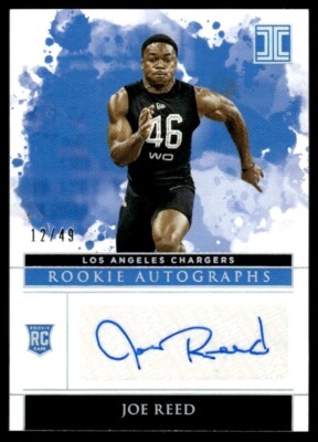 2020 Panini Impeccable Silver Joe Reed Rookie Auto 12/49 Los Angeles ...