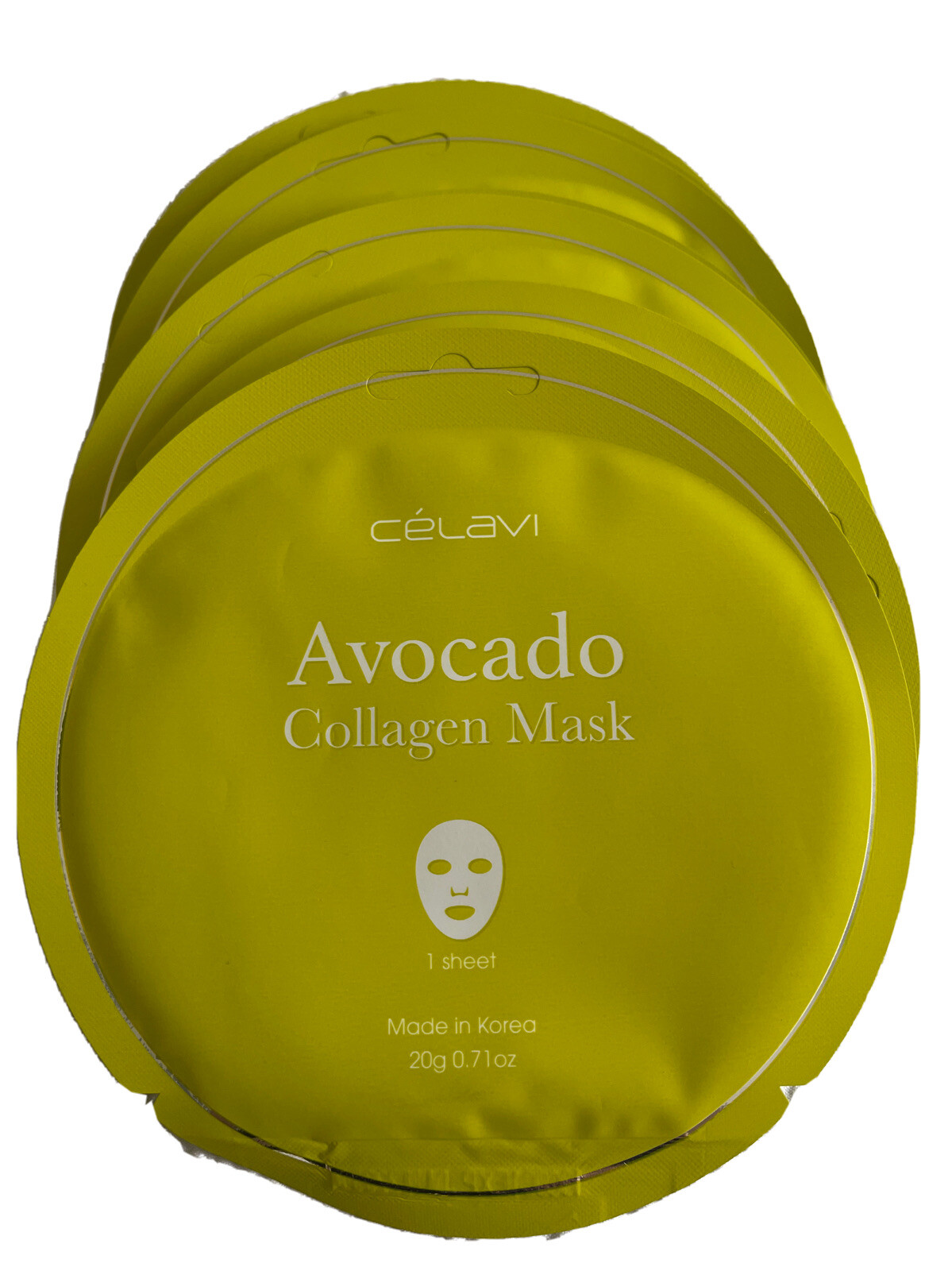 Celavi Collagen Facial Face Mask (10-Sheets) Classic Korean Skincare | eBay
