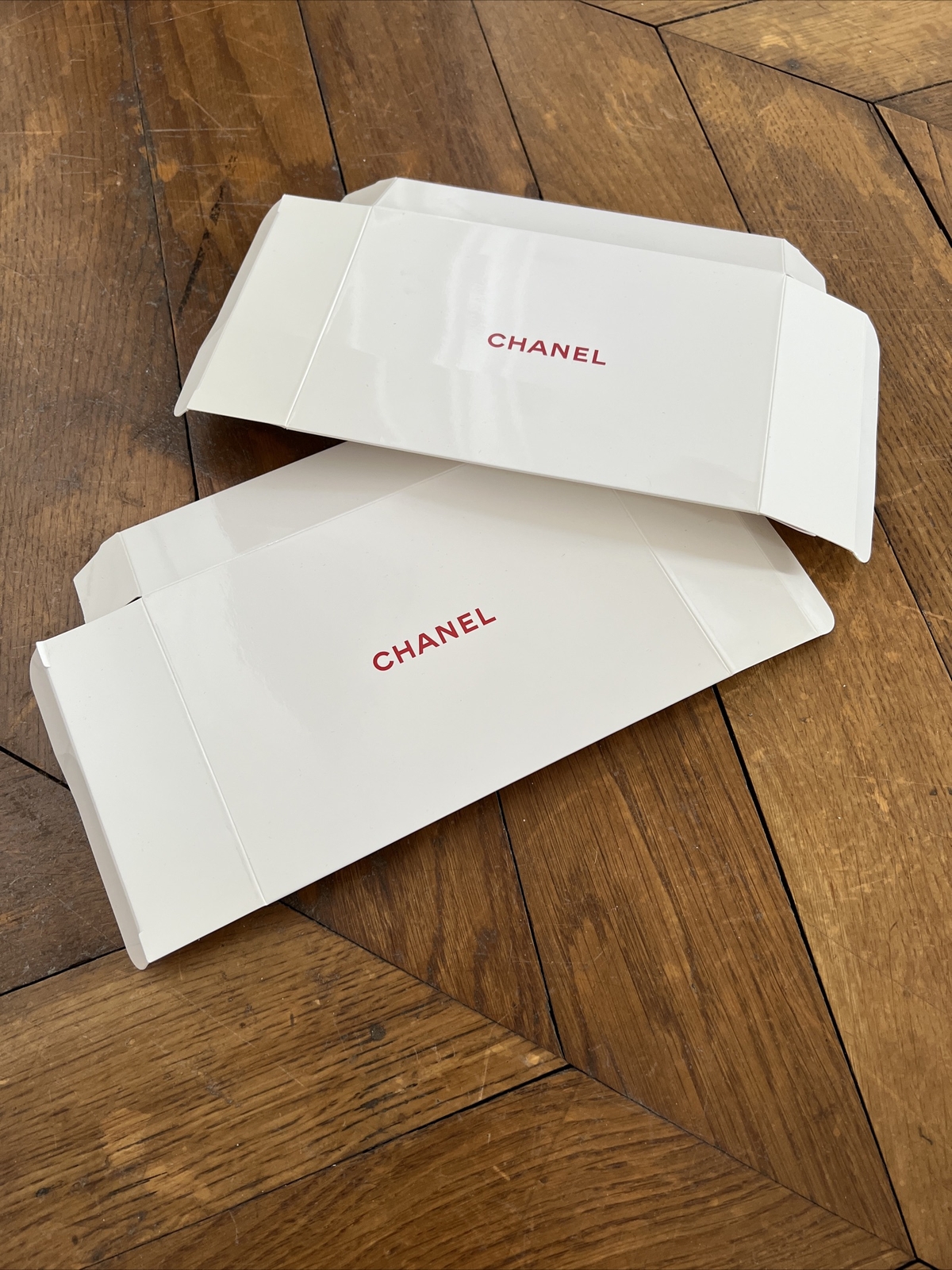 2 petites boites en carton Chanel pliable | eBay