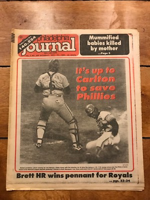 1980 PHILLIES WORLD SERIES PHILADELPHIA JOURNAL FULL NEWSPAPER | eBay