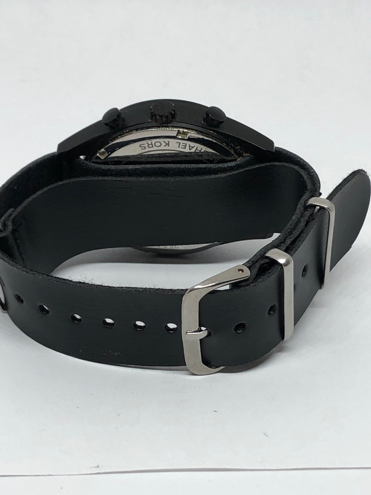 Michael Kors MK8383 Men's Black Silicone Analog Black Dial Wrist WAtch ...