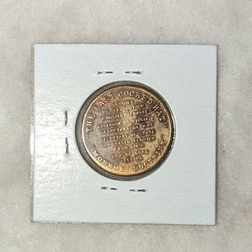 Vintage 1945 RARE James Monroe 5th President Commemorative Medal Coin ...