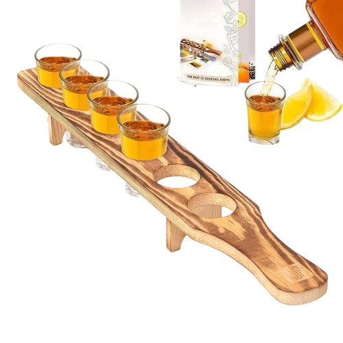 1 Oz Shot Glasses Shot Glass Set in Bamboo Wooden Shot Tray | eBay