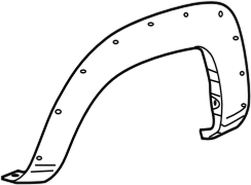 75874-04050 Toyota Moulding, quarter panel wheel opening, lh 7587404050 ...