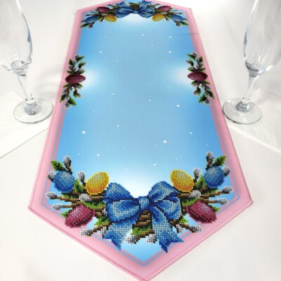 Easter Bead Embroidery Kit Needlepoint Decorative Table Linen Runner ...