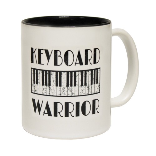 Keyboard Warrior Coffee Mug Novelty Pianist Musician Joke Piano ...