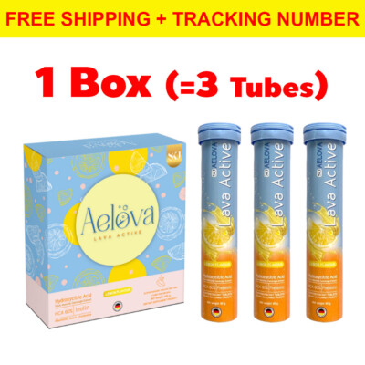 1 Box Aelova Lava Active Weight Control Dietary Supplement Effervescent ...