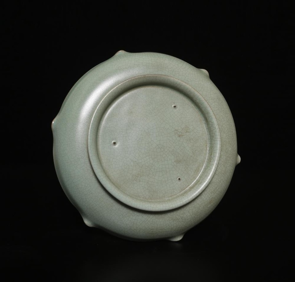 Old Fine Chinese Ru Yao Ru Kiln Dish w/poem Zhenghe MK TH1277 | eBay