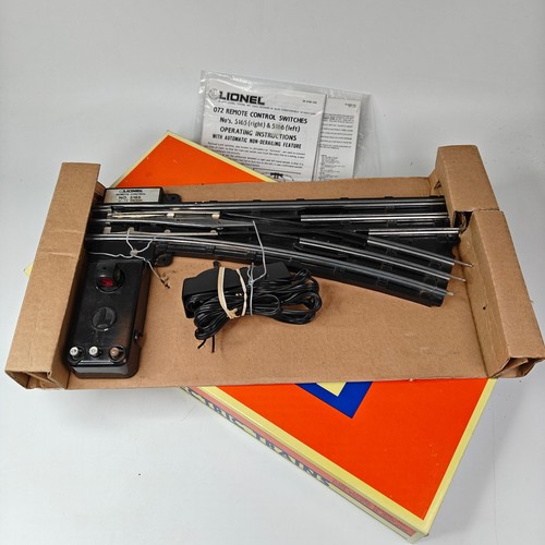 Lionel O gauge 3-Rail 072 Remote Switch Right Hand 6-5166 Railroad ~ | eBay