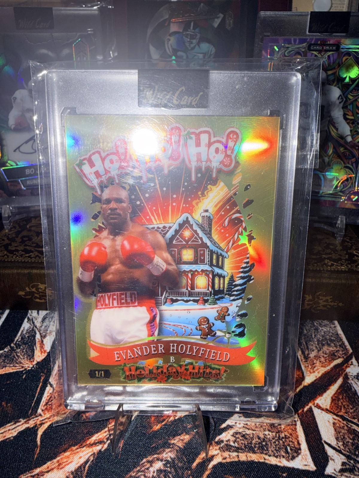 2025 Wild Card Holiday Hits! EVANDER HOLYFIELD HO! HO! HO! 1/1 GOLD! | eBay