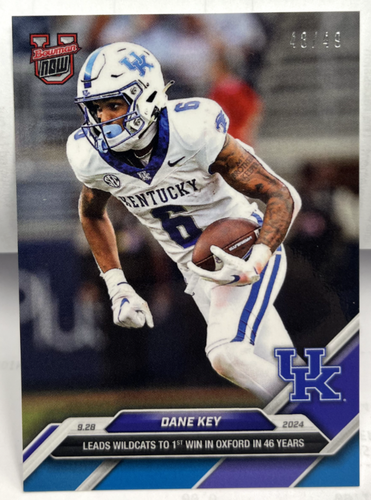 Dane Key 2024 Topps Bowman U Now Football #21 KENTUCKY WILDCATS - BLUE ...