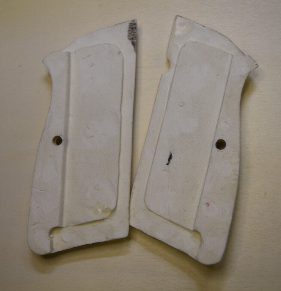 Browning Hi Power Frames 9mm Poymer Stag Look Grips! Non Aged! Very ...
