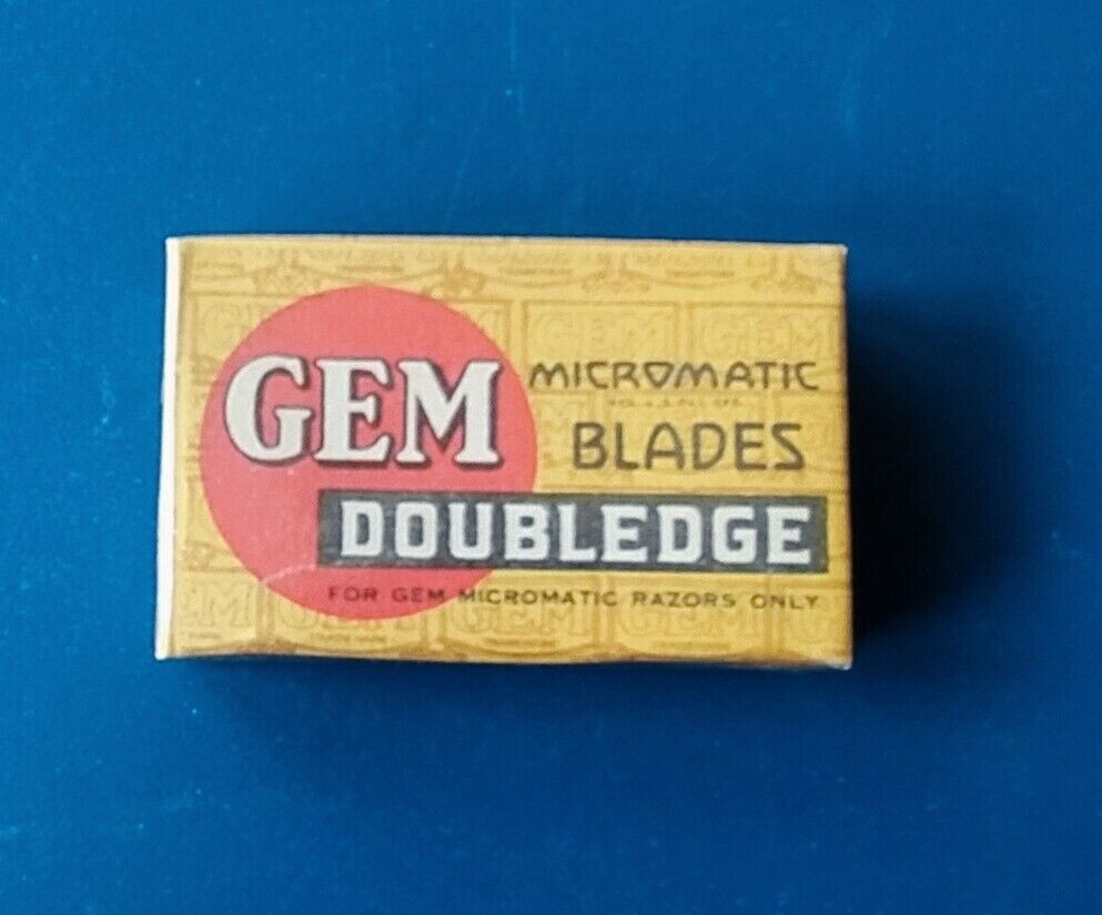 Old Vintage / Antique GEM razor blade micromatic se razor box 1930-1940 ...