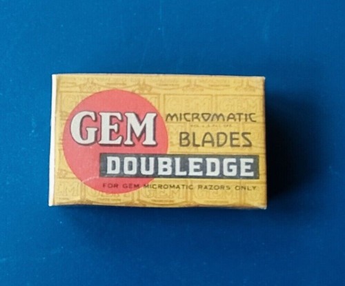 Old Vintage / Antique GEM razor blade micromatic se razor box 1930-1940 ...
