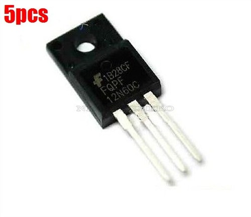 Power Mosfet 600V 12A TO-220 N-Channel 12N60 5Pcs FQPF12N60C Transistor ...