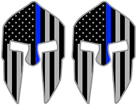 Spartan Decals |s, stealthy Police American Flags Blue Line | eBay