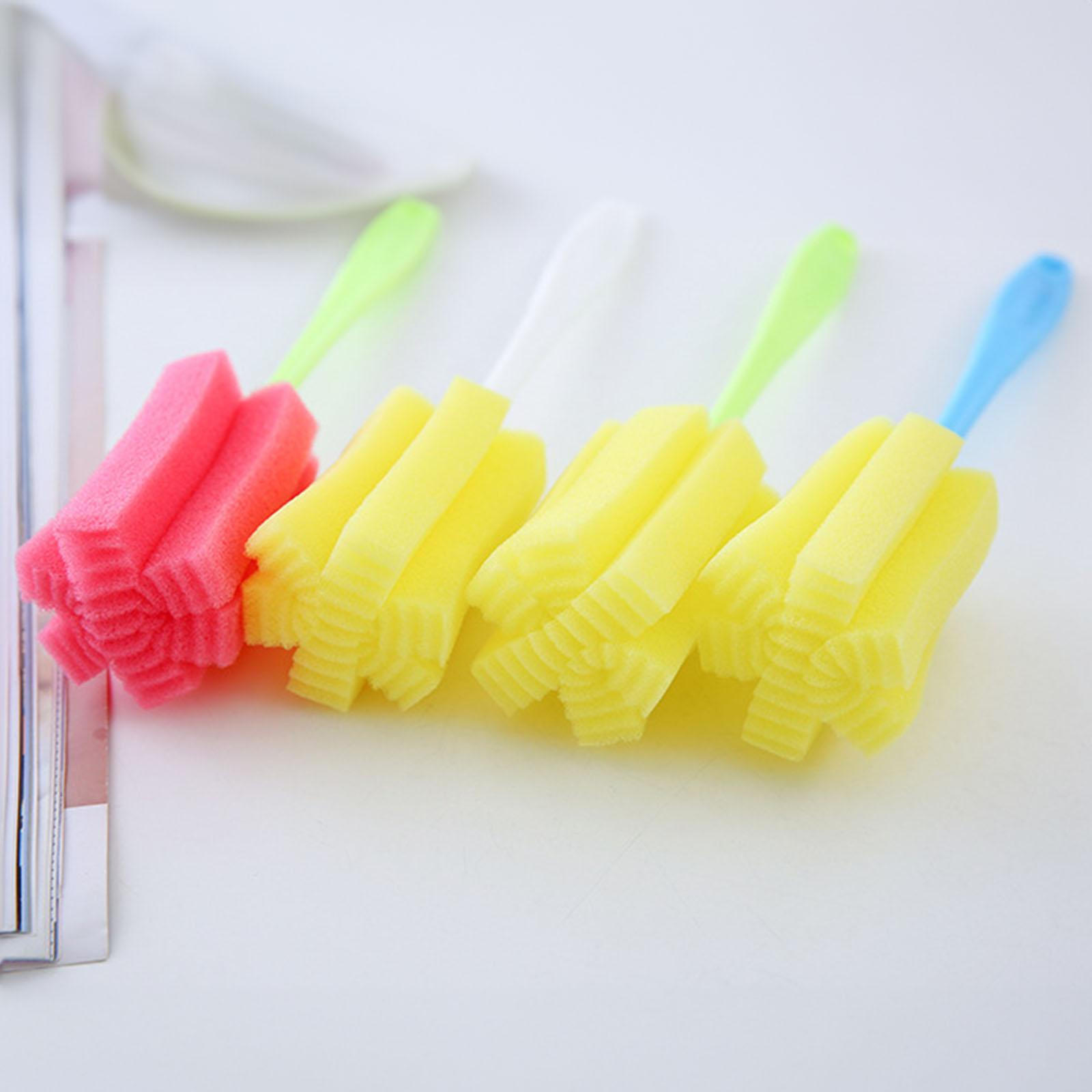 Sponge Head Cleaning Cup Brush, Household Bottle Brush Long Handle ...