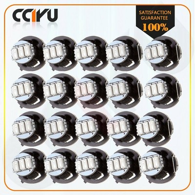 20 Red 3014 3SMD LED T4.2/T4 Neo Wedge Center Console Climate Heater ...