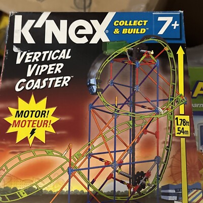 K’nex Vertical Viper Coaster Motor Collect & Build 318 Pieces 7+ Model ...