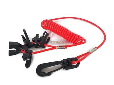 Boat Marine Kill Stop Switch Keys with Lanyard For Mercury Yamaha Honda ...