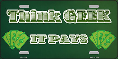 Think Geek Novelty Metal License Plate Tag LP13754 | eBay