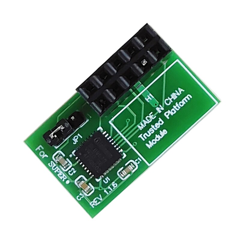 1PC 10Pin SPI TPM2.0 Module Trusted Platform For SuperMicro AOM-TPM ...