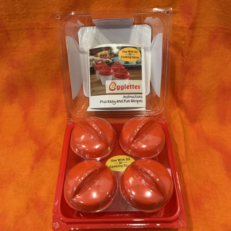 Egglettes Silicone Hard Boiled Egg Cooker Without Shell 4 Eggs As Seen ...