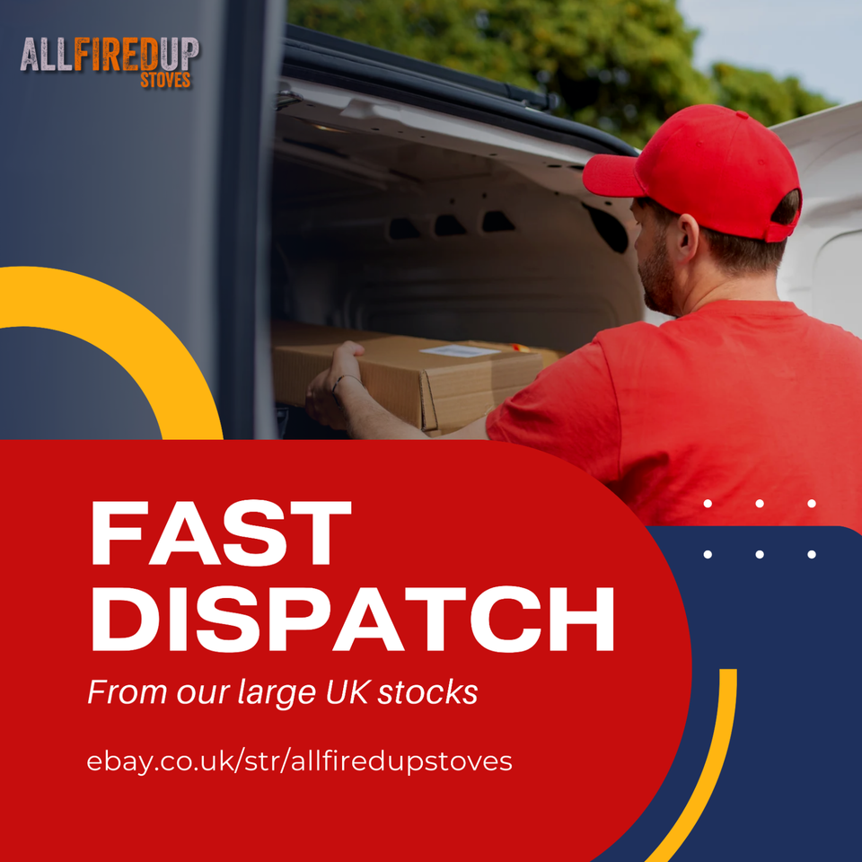 Solid Fire Stop Plate Twin Wall Flue Pipe Stainless Steel Wood Burning ...