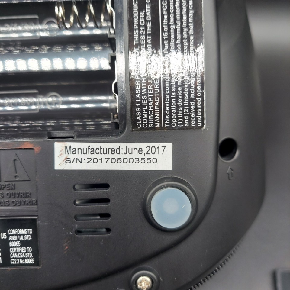 Jensen CD-545 Portable Stereo CD Cassette Recorder AM/FM Radio Tested ...