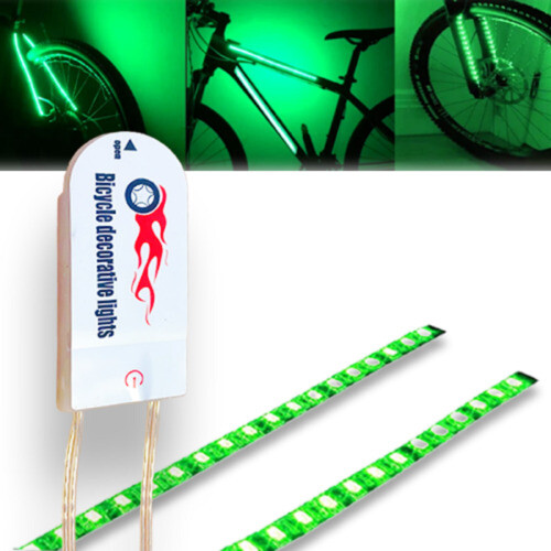 Bike Lights Bicycle LED Wheel Lamp w/ BATTERIES Visible for String ...