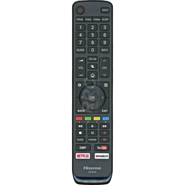 Original Hisense TV Remote Control EN3B39 for H49n5500uk H43a6200 for ...