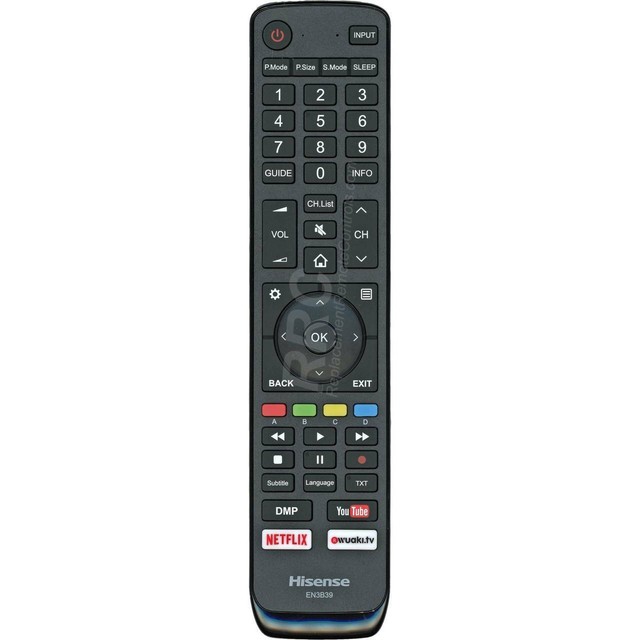 Original Hisense TV Remote Control EN3B39 for H49n5500uk H43a6200 for ...
