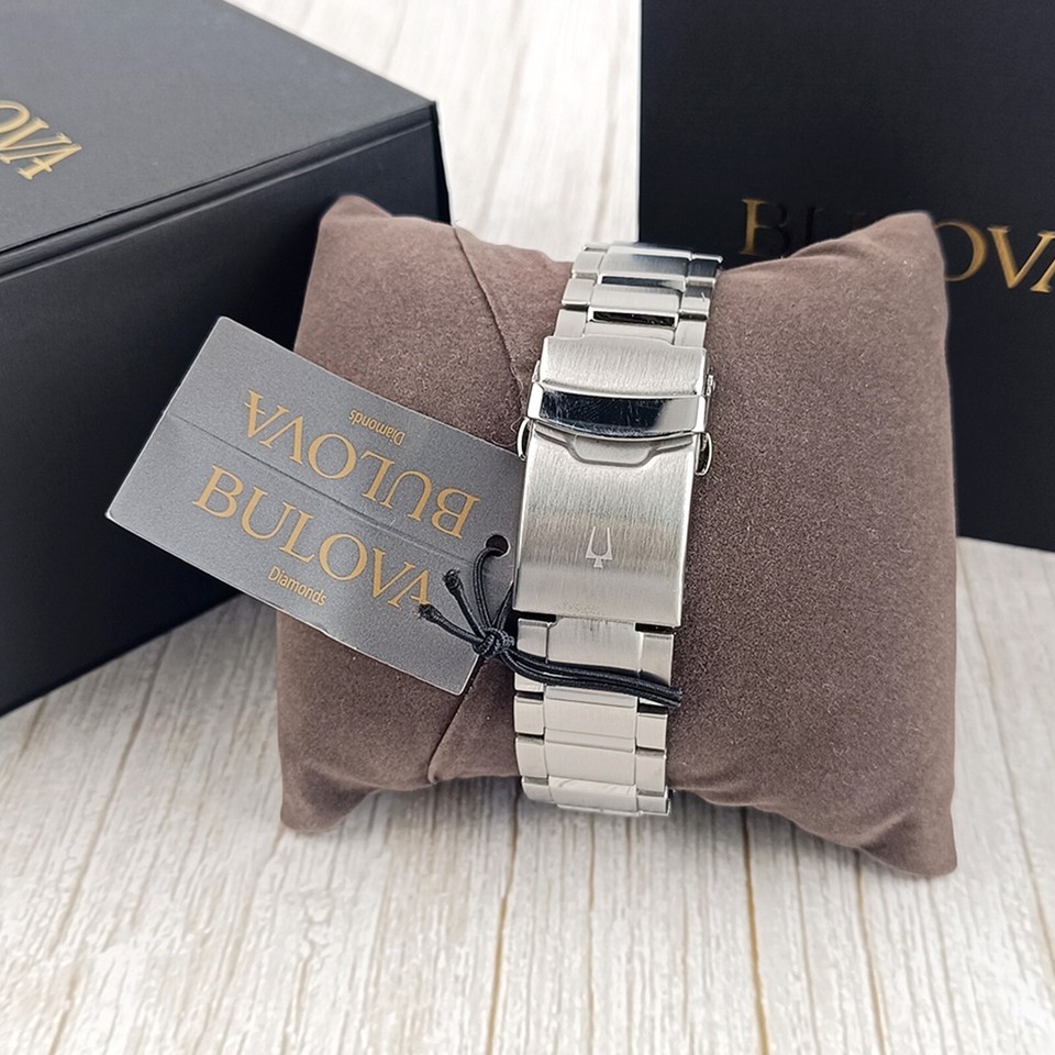 Bulova Marine Star 96B272 Stainless/Quartz Men's Chronograph Black ...