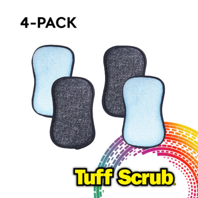Original Tuff-Scrub 2in1 Microfiber Cleaning Sponge Pads, Highest ...