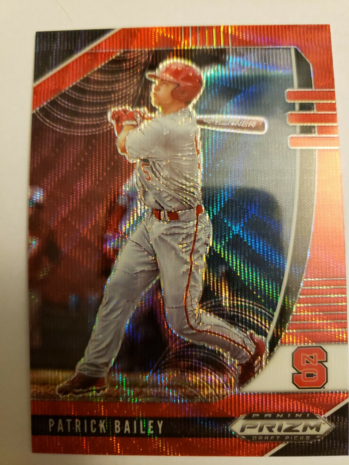 PATRICK BAILEY 2020 PRIZM DRAFT PICKS RED MEGA PRIZM CARD #PDP13. NEW ...