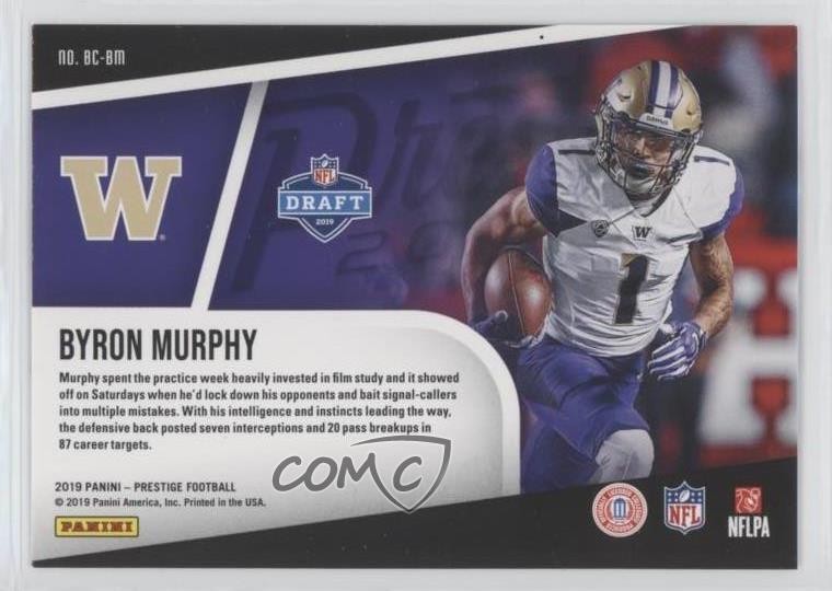 2019 Panini Prestige Blue Chip Recruits Byron Murphy #BC-BM Rookie RC ...