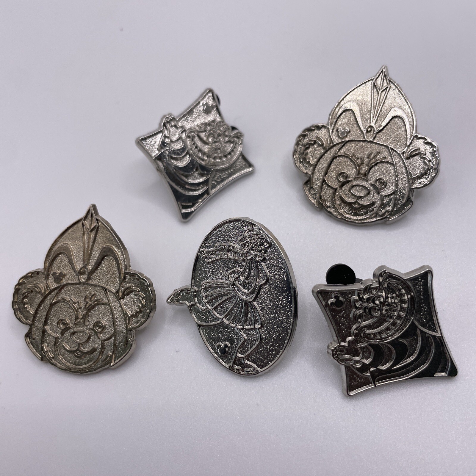 CHASER DISNEY Pin Lot - 5 Hidden Mickey Pins various years from 2010s ...