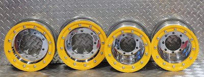 HONDA YAMAHA BANSHEE RAPTOR YFZ TRX BEADLOCKS ATV FRONT REAR POLISHED ...