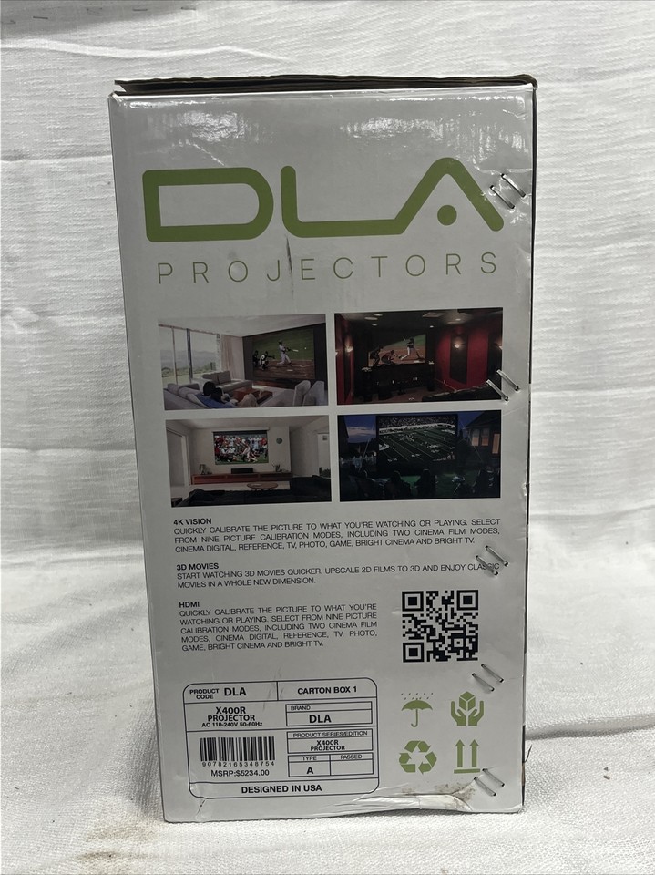 DLA Projectors DLA X400R, LED, 4K HDR ULTRA HD, 3D, HDMI | eBay